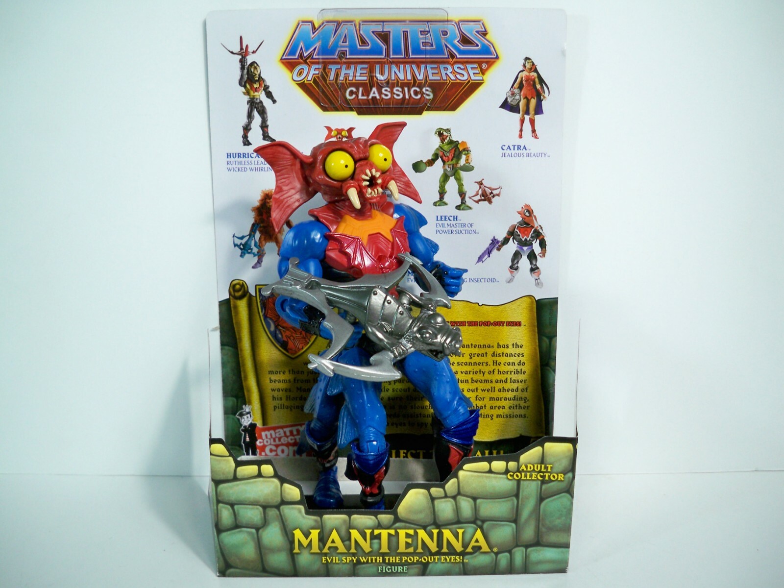 K21i05801 MANTENNA W/ CARD HE-MAN CLASSICS FIGURE MOTU 100% COMPLETE ...