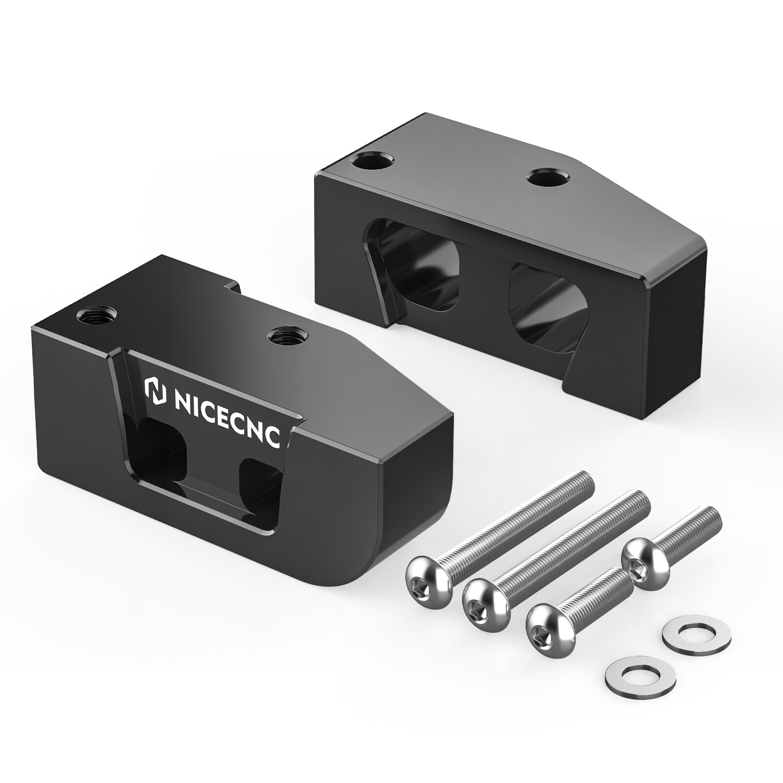 1" / 2" Kickstand Lift Block Riser Set For Harley Road King FLHR FLHRC ...