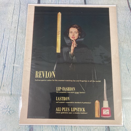 1948 Sexy Lady Revlon Lipstick Nail Polish Vtg Print Ad/Poster Art ...