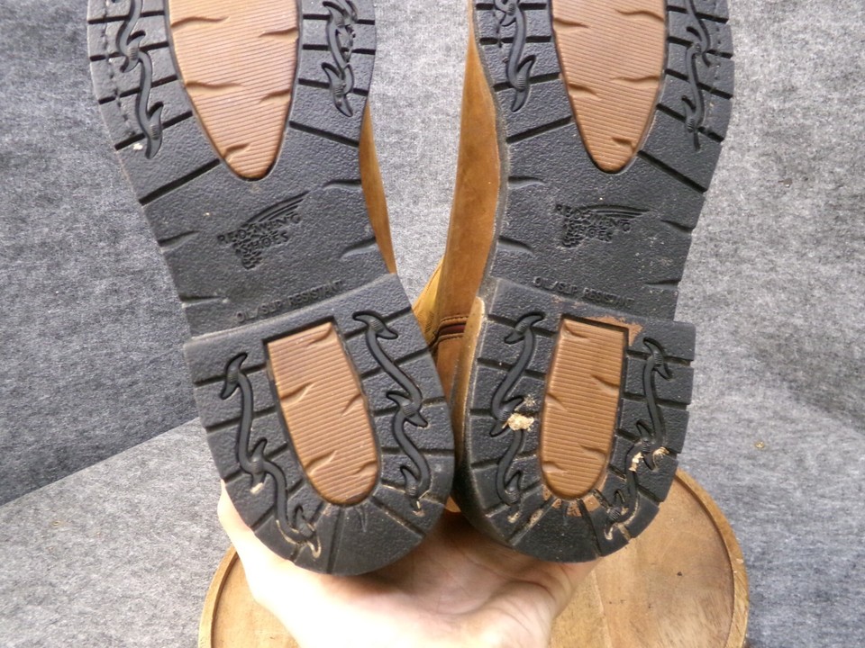 Red Wing Men’s Pecos 1122 Brown Leather Vintage USA Western Work Boots ...