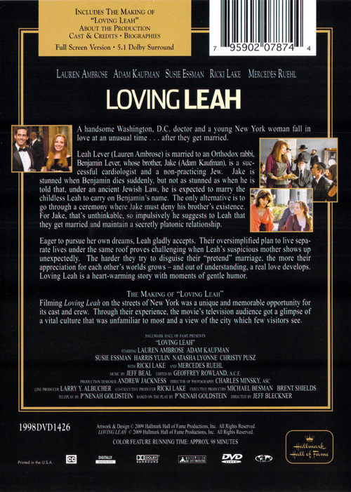 LOVING LEAH (DVD, 2009) - HALLMARK HALL OF FAME - NEW DVD | eBay