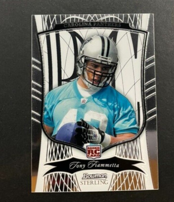 2009 Bowman Sterling - Tony Fiammetta #6 Carolina Panthers - ROOKIE ...