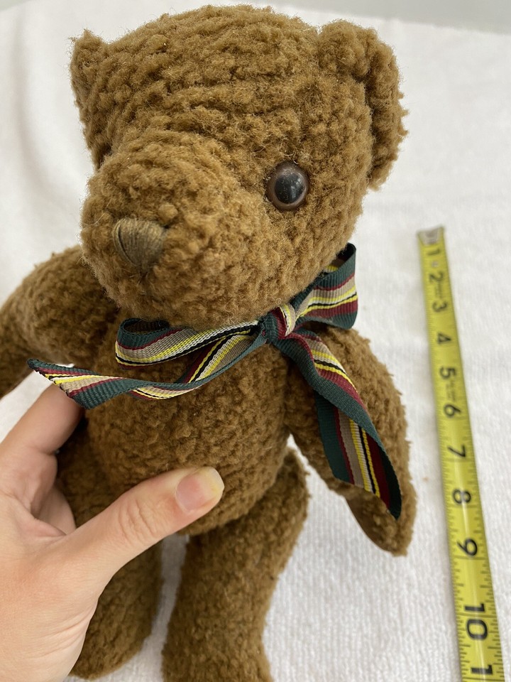 Department 56 Ted D Bear Stuffed Plush Chocolate Brown Jointed Arms ...
