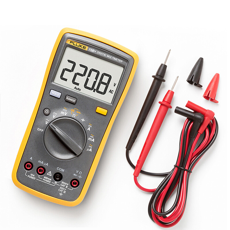 Fluke 15B+ Digital multimeter Tester DMM TL75 Test Leads Auto Range ...