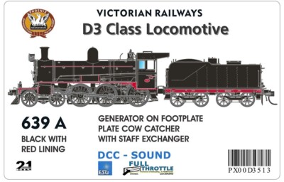 SDSModels VR D3 Steam Locomotive #639 - DCC/Sound | eBay Australia
