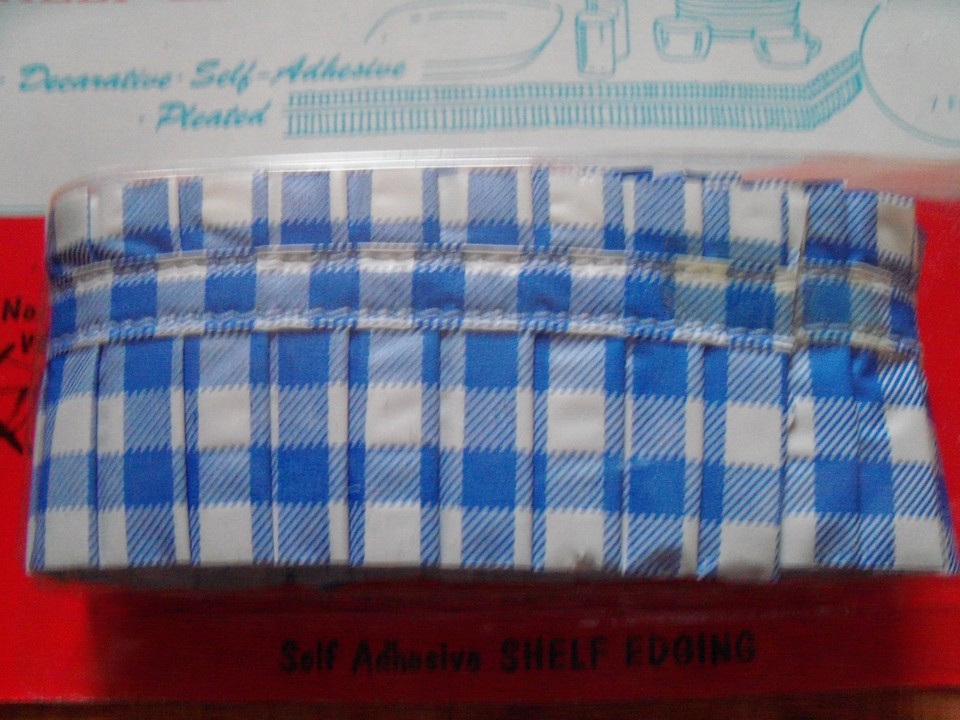 Shelf Edging Self Adhesive Pleated Vintage Retro Plastic Decorative | eBay