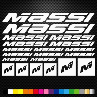 MASSI - KIT Vinyl Decals Stickers Sheet Bike Frame Cycle Cycling ...