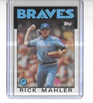 1986 Topps #437 Rick Mahler Atlanta Braves | eBay