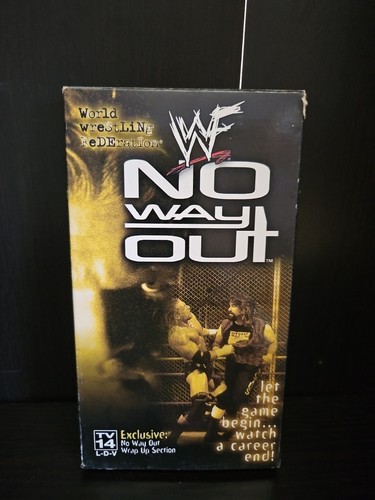 wwf NO WAY OUT 2000 NON-RENTAL vhs wrestling MICK FOLEY Tested ...