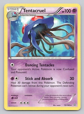 2015 Tentacruel Pokemon Card Primal Clash Base Set #72/160 | eBay