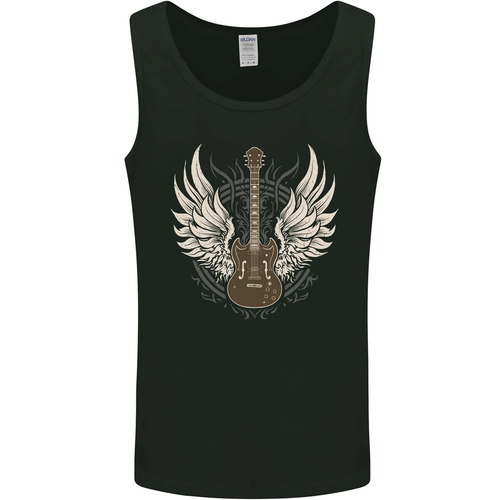 Chitarra Elettrica Ali Rock N Rotolo Musica Punk Uomo Canotta Maglia | eBay