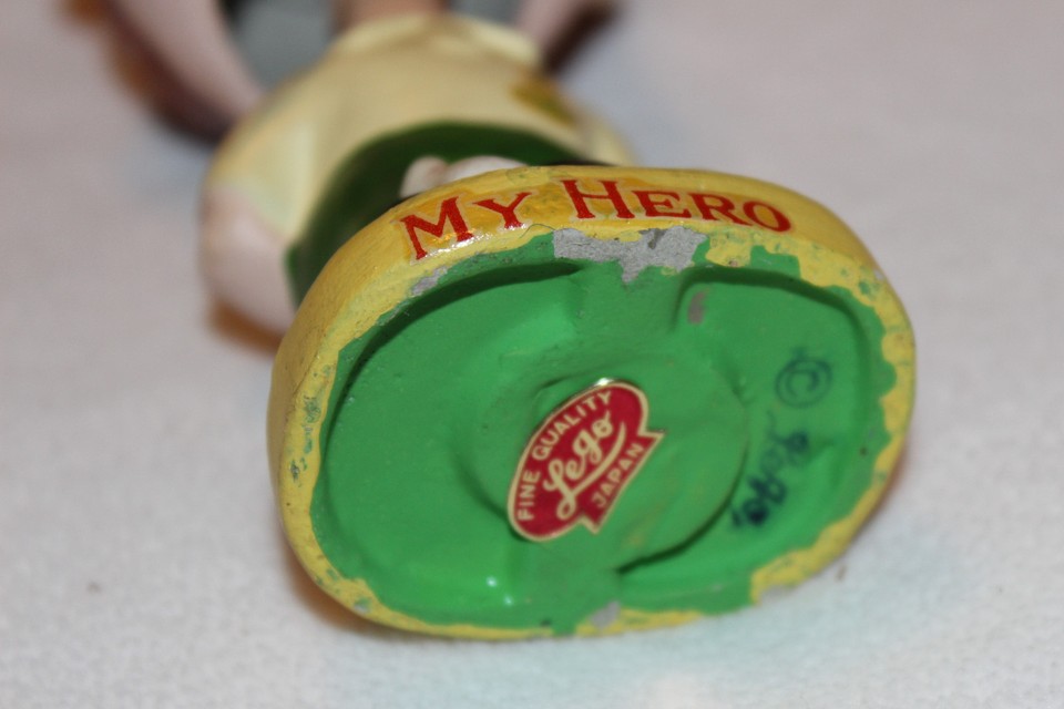 Vintage 1960’s “My Hero” Kissing Boy Bowler Bowling Bobble Nodder Head ...