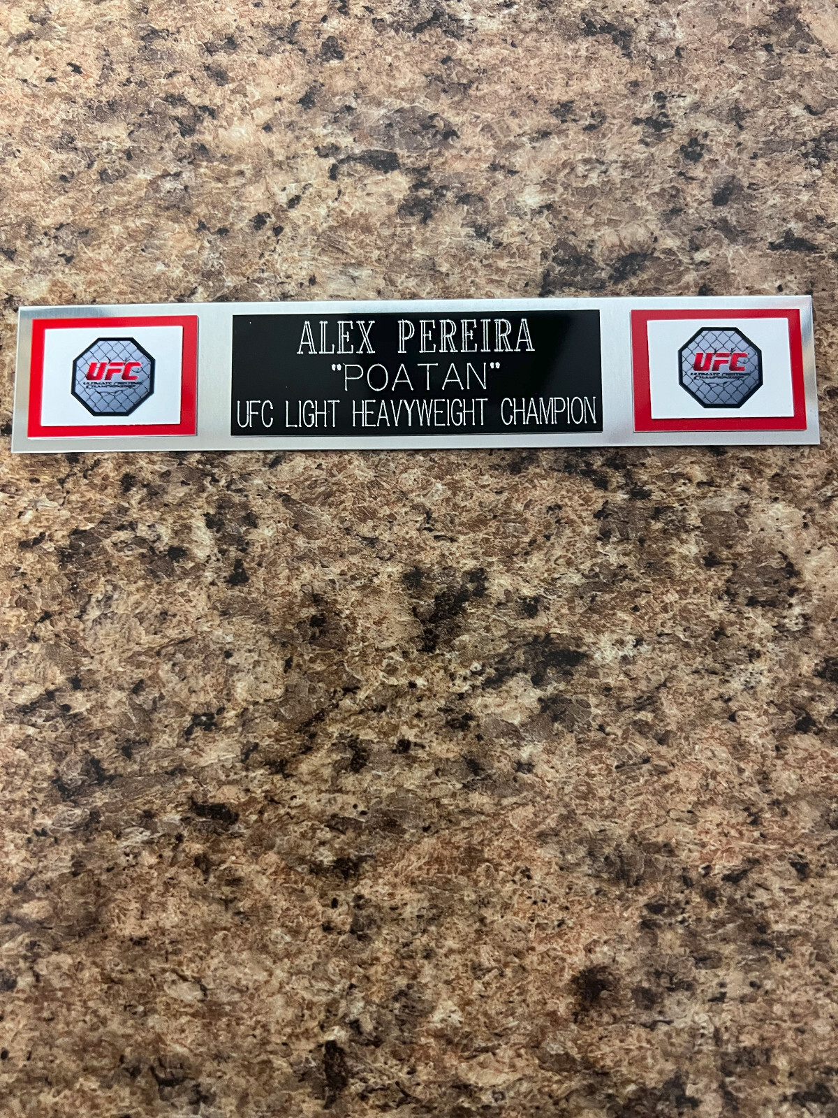 ALEX PEREIRA (UFC) NAMEPLATE FOR SIGNED TRUNKS DISPLAY/PHOTO/PLAQUE | eBay