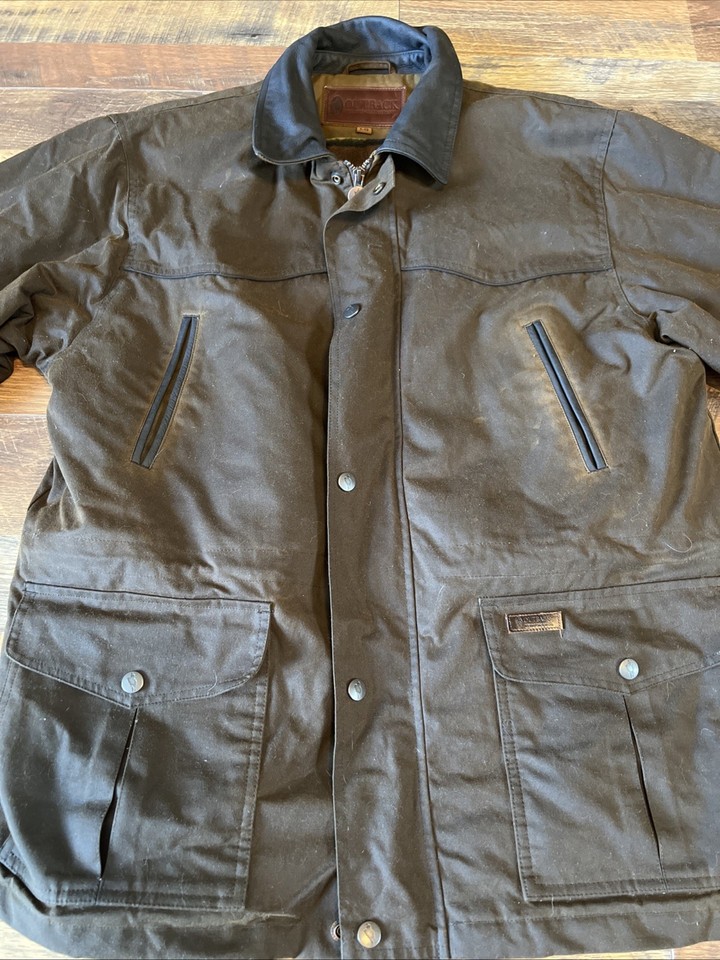 Outback Trading Co Pathfinder Jacket Size Large Oilskin Lined Conceal ...
