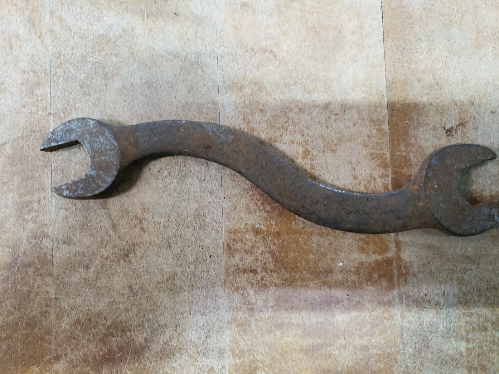 Lot of 3 Curved S Shape Wrenches 1 STRAIGHT Assorted Sizes Vintage (FC ...