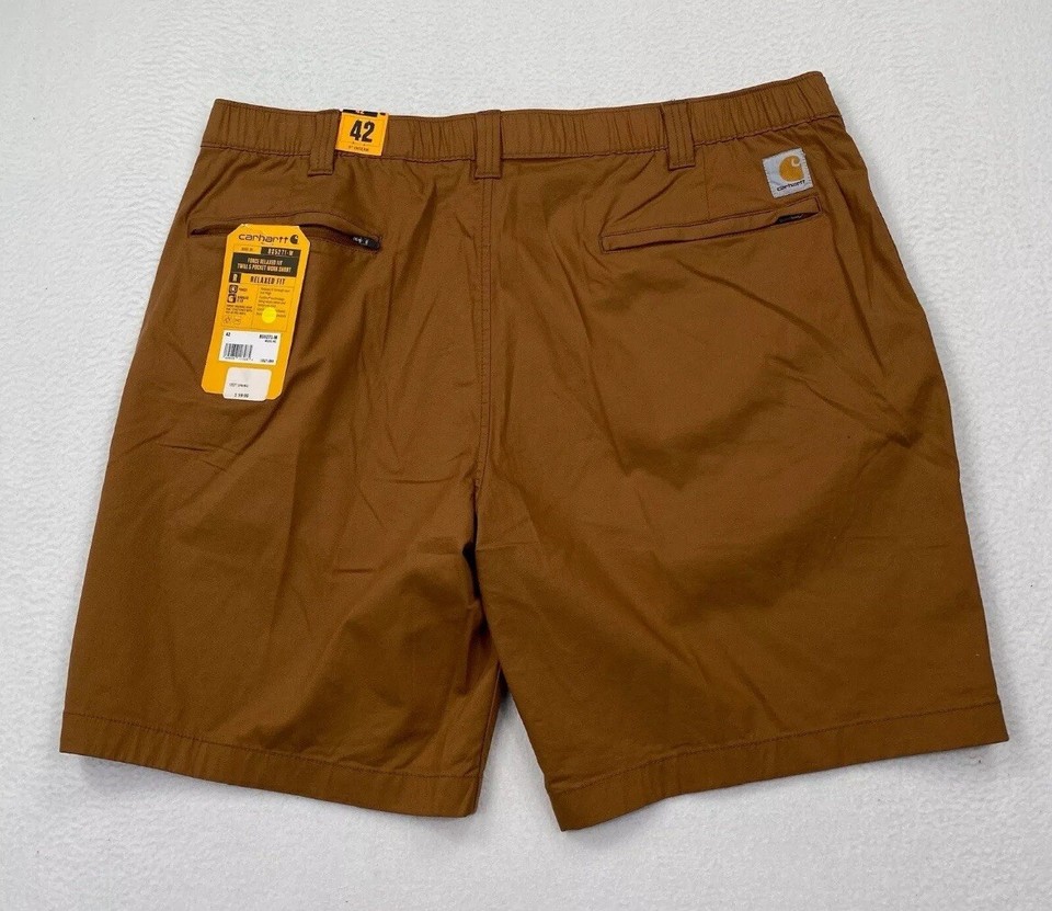 Carhartt Men's Relaxed Fit Twill 5 Pocket Work Short Size 42 Brown-NWT ...
