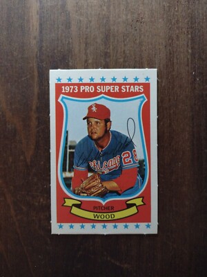 1973 KELLOGG'S 9 PRO SUPER STARS CHICAGO WHITE SOX WILBUR WOOD NRMT ...
