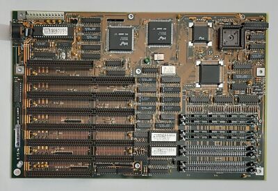 CPU-3216SX 386 ISA retro Mainboard (Intel Zymos) + Intel 80386SX 16MHz ...