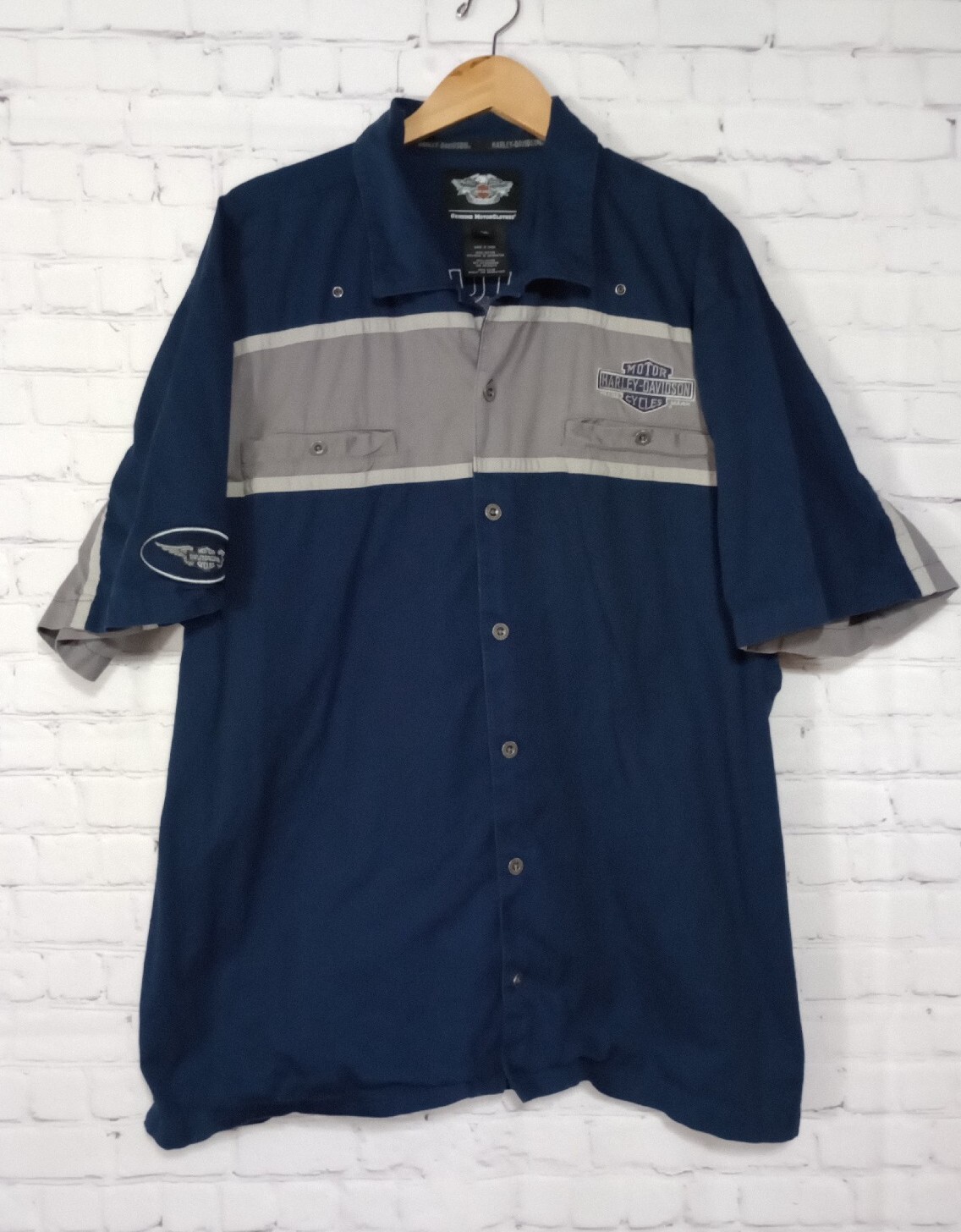 Harley-Davidson Button Up Embroidered Genuine Motorcy… - Gem