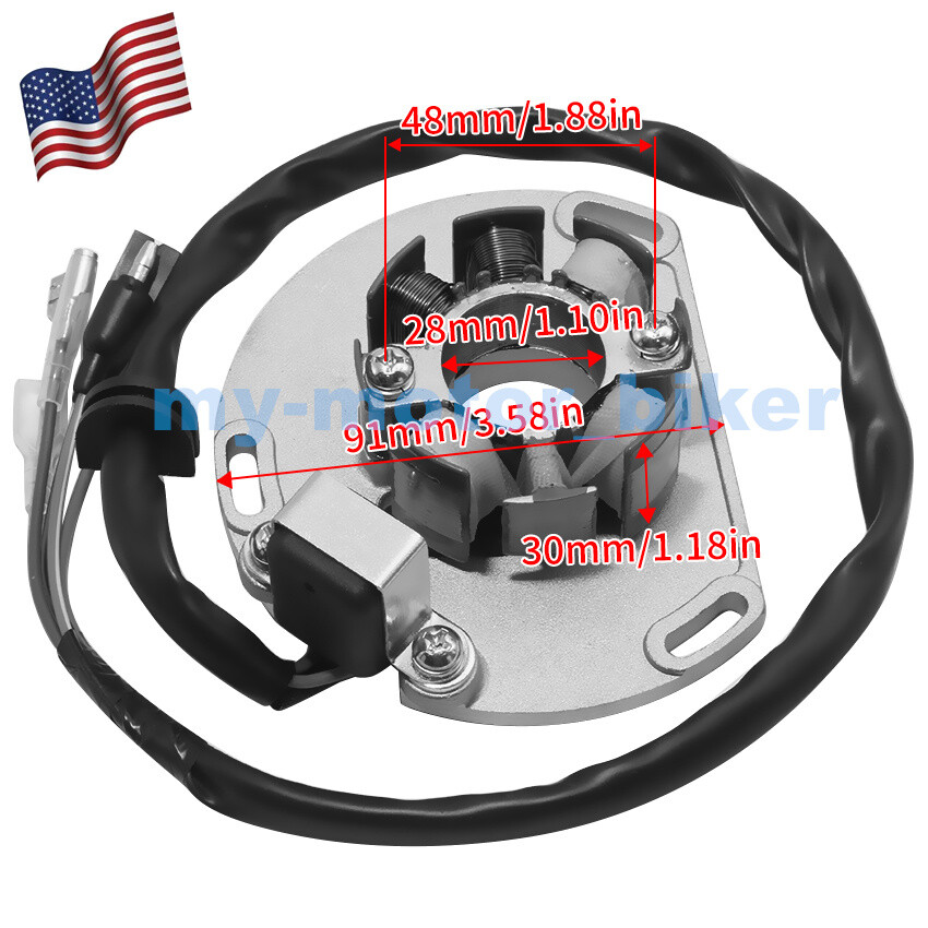 MOTORCYCLE STATOR COIL for KTM 125/200/250/300/380 2k-2 model 125 SX ...