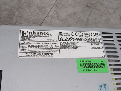 Enhance ENP-7025D 250W 80 Plus 1U Flex ATX Power Supply | eBay