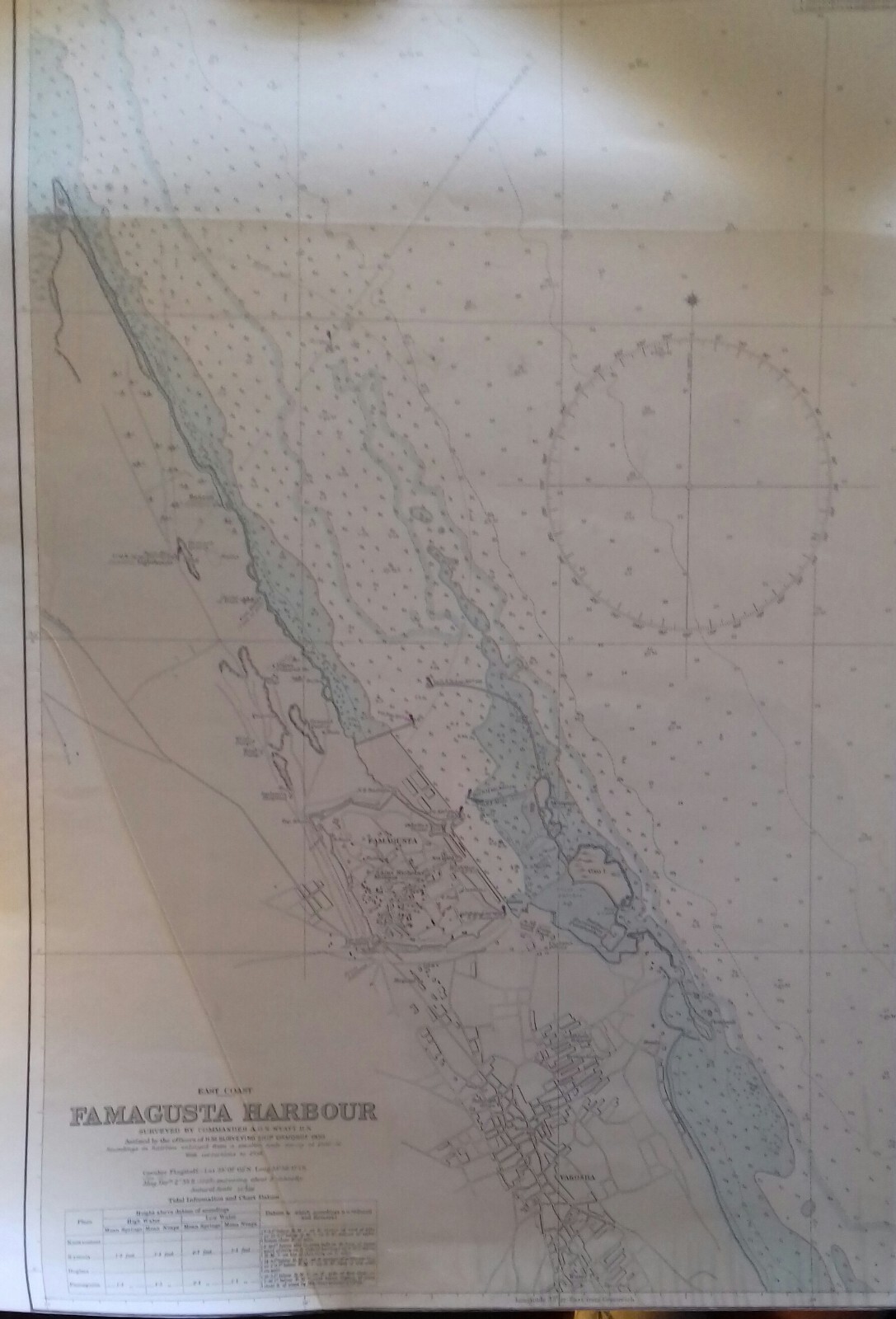1930-1956 CYPRUS FAMAGUSTA & VAROSHA ADMIRALTY SEA CHART LARGE MAP | eBay