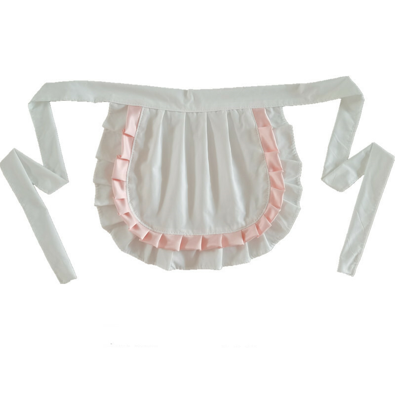 50'S Lady White Half Waist Apron Retro Pinny Vintage Style Frilly ...