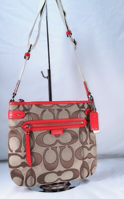 COACH K1373-F24061 Crossbody Brown/orange Purse | eBay