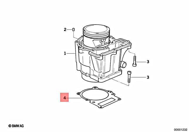 Genuine BMW E16 K14 K15 R13 F 650 94 0161 Cylinder-Base Gasket ...