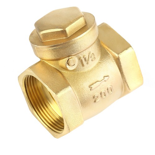DN40 Female Thread Brass NOn Return Swing Check Valve 232PSI Prevent ...