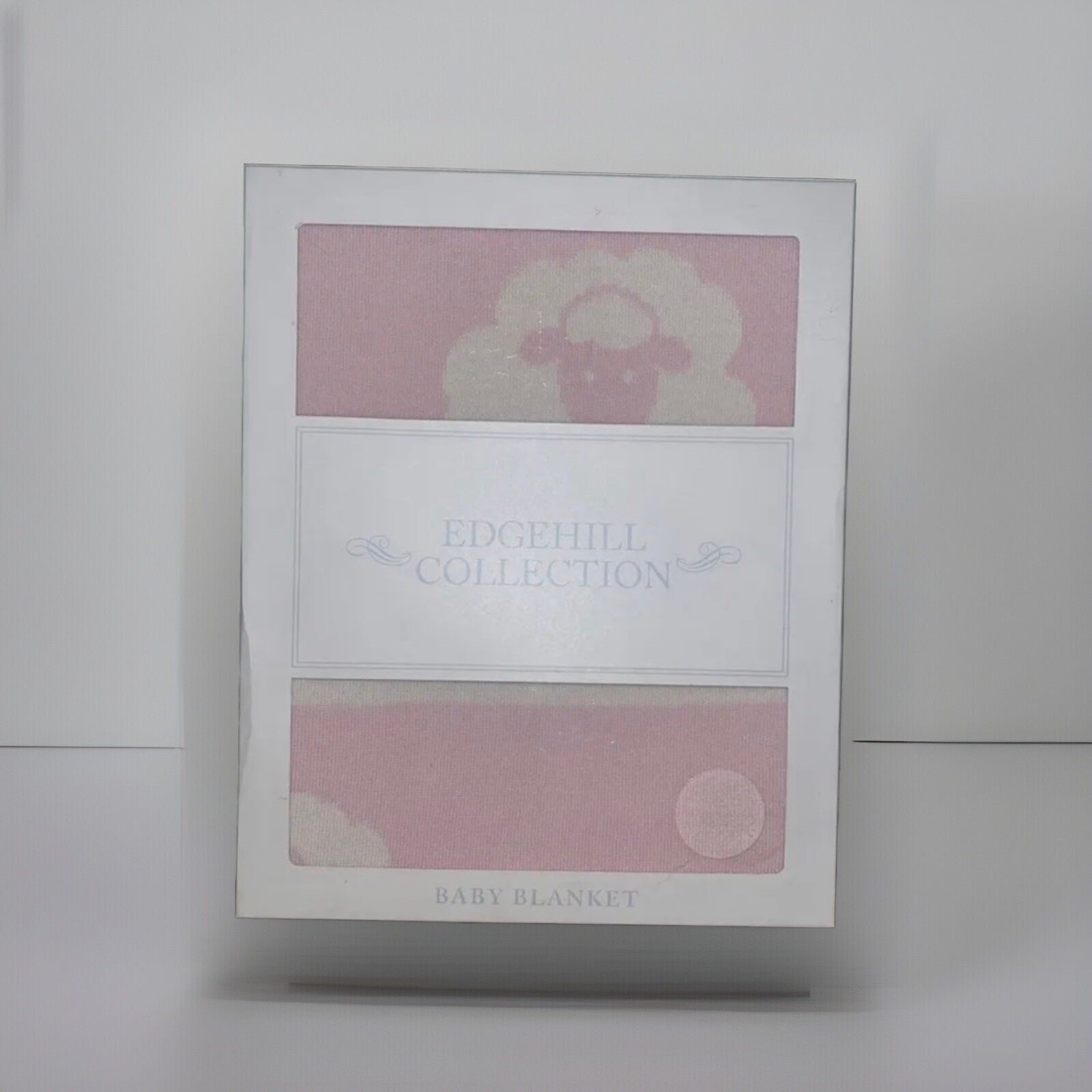Vtg Edgehill Collection PINK Baby Blanket NOS Orig Sealed Box So ...