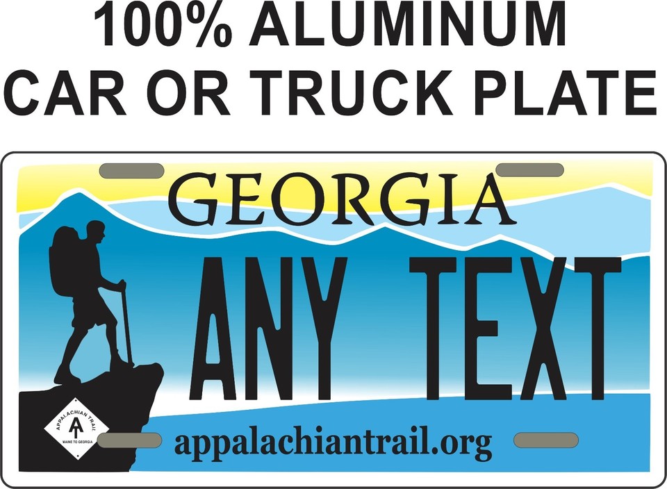 Georgia Custom Personalized License Plate - Georgia license plate, auto ...
