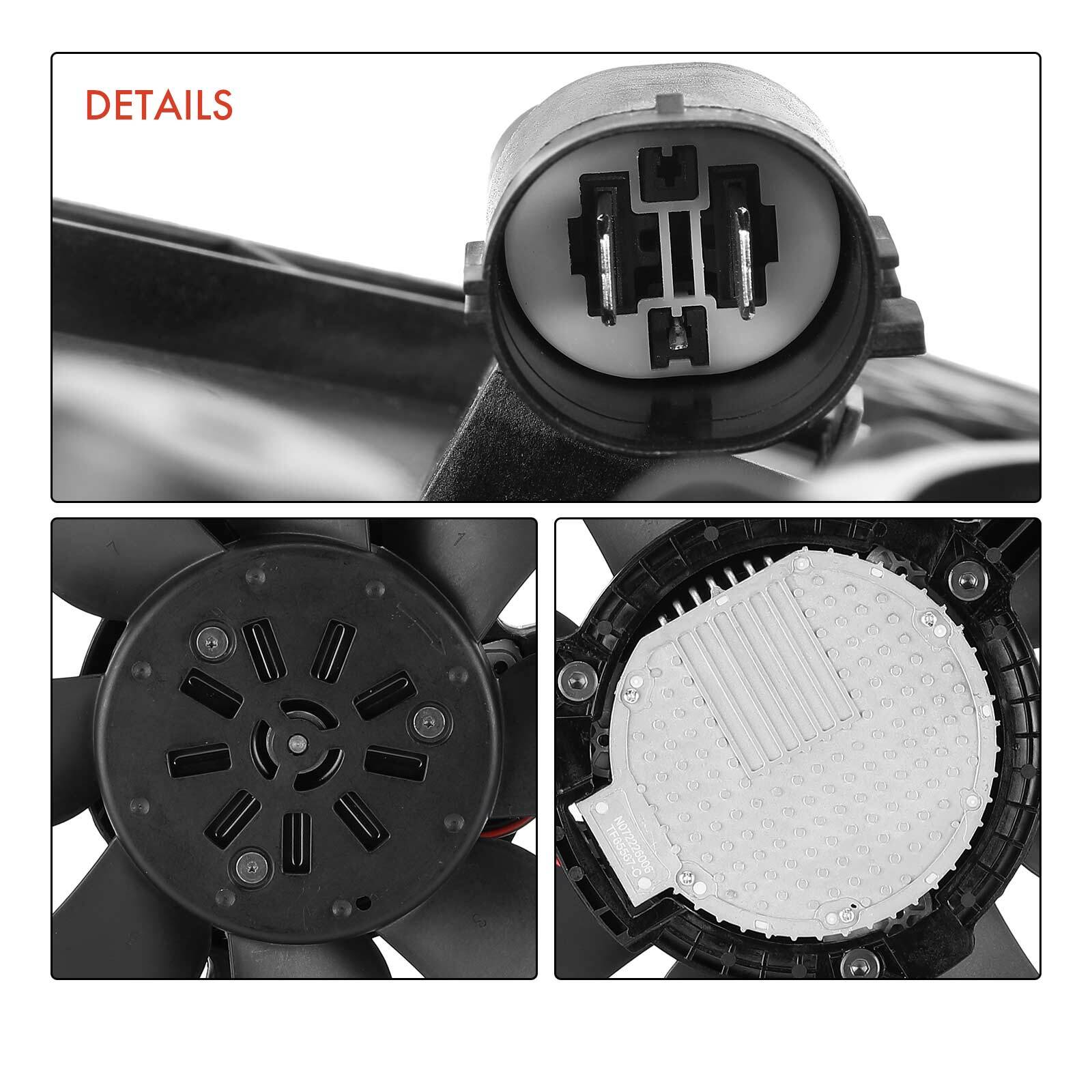 New Radiator Cooling Fan Assembly w/ Shroud for Buick Envision 2017 ...