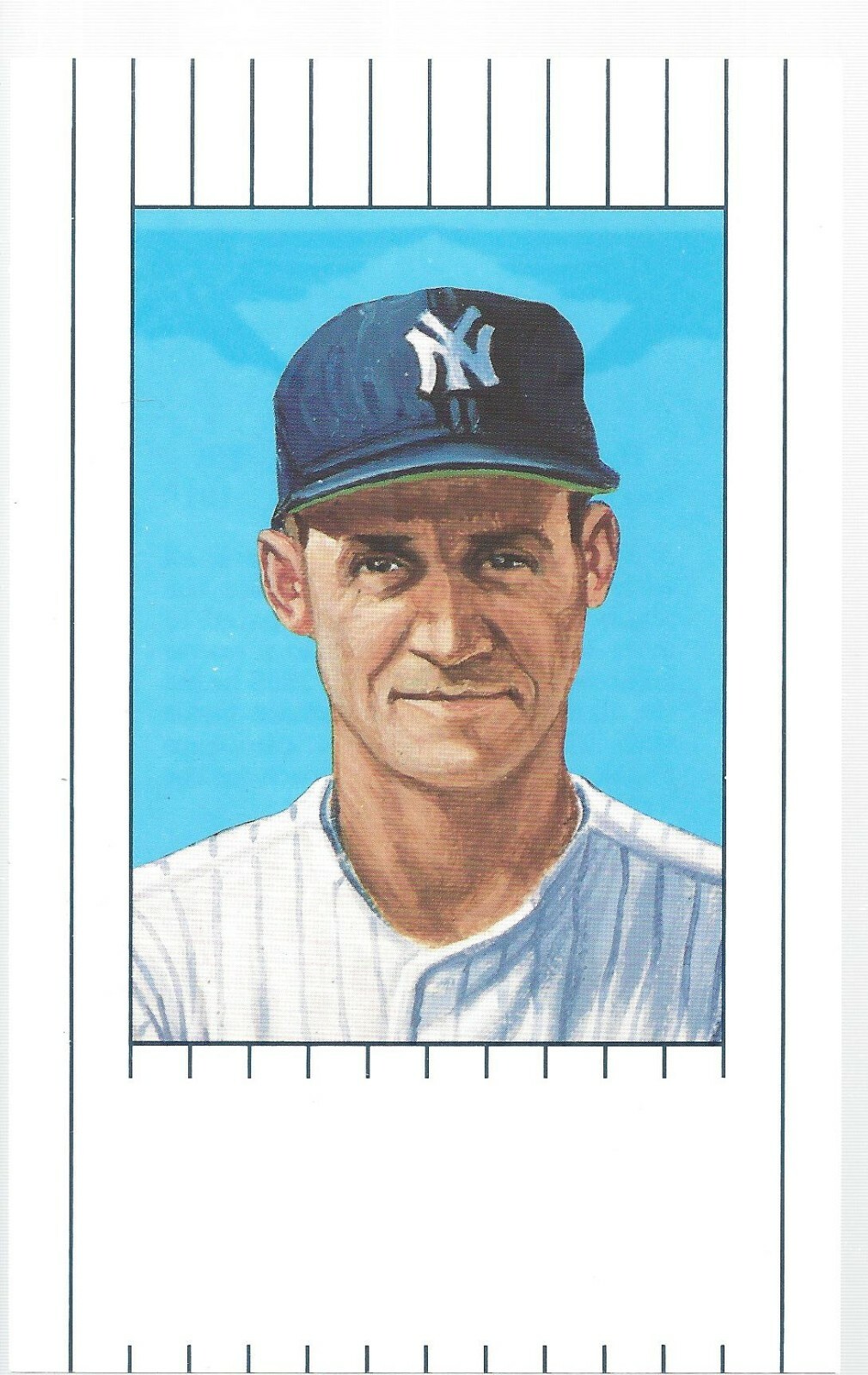 Frank Crosetti Yankees 1961 Ron Lewis Postcard Issued in 1990 Vintage ...