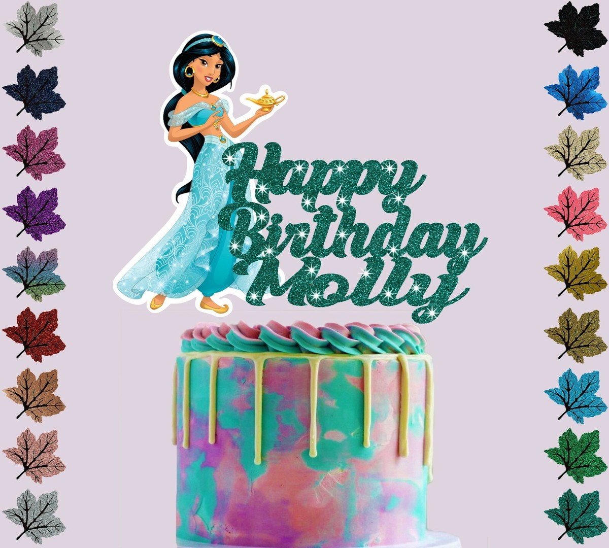 Jasmine Name In Glitter