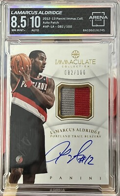 2012-13 Panini Immaculate Autograph LaMarcus Aldridge Patch Auto /100 ...