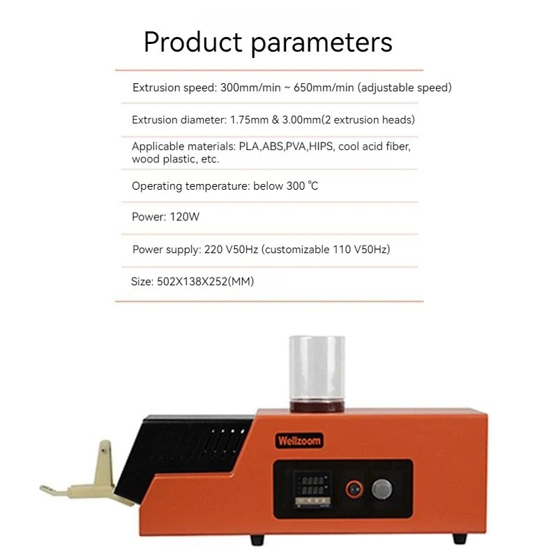 3D Filament Extruder Machine Filament Maker Desktop Printing ...