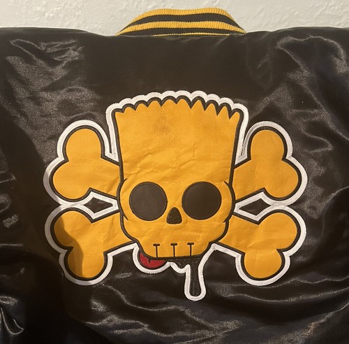 Headgear Classics Bart Simpson Satin Jacket Small Rar… - Gem