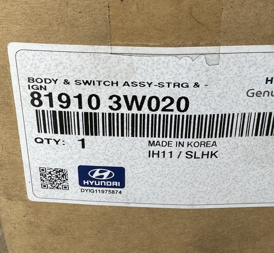 2012-2015 Hyundai Tucson Ignition Assembly 81910-3W020 NEW OEM | eBay