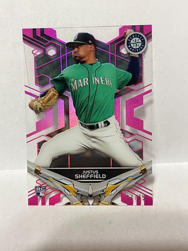 2019 Topps High Tek Justus Sheffield PINK PARALLEL /75 | eBay