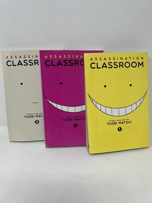 Assassination Classroom Volumes 1,3,5 Paperback English Manga Set Viz ...