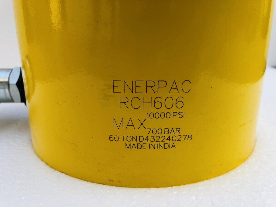 Enerpac RCH 606 Hydraulic Holl-O-Ram Cylinder 60 Tons Capacity 6 ...