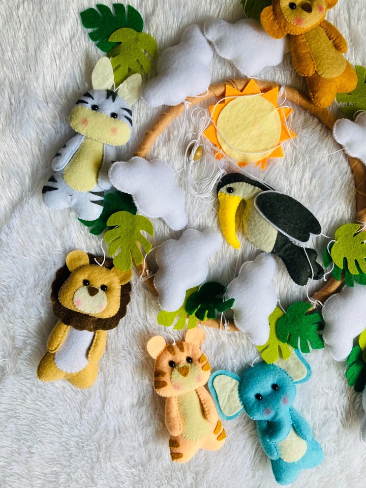 New animals handmade baby cot mobile | eBay