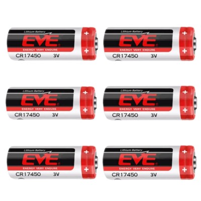 6x CR17450 3V 2400mAh Battery for Memory Backup Clock Power Supply | eBay
