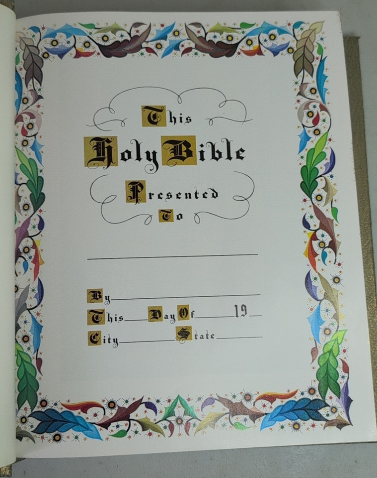 Holy Bible Heirloom KJV Red Letter Master Reference Edition Unsigned | eBay