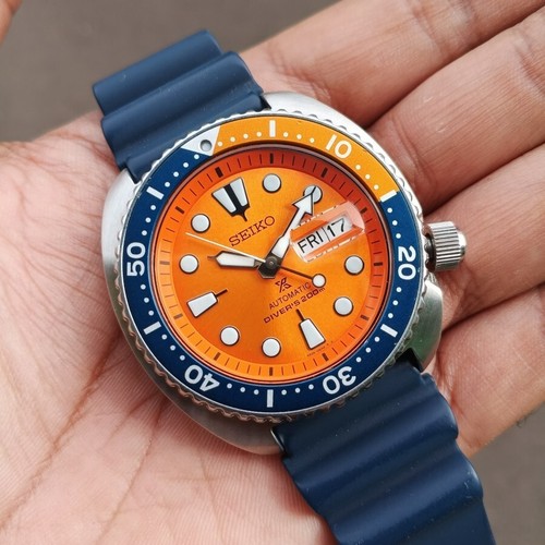 RARE Seiko Prospex SRPC95K1 Diver Orange Turtle Asia Limited Edition ...