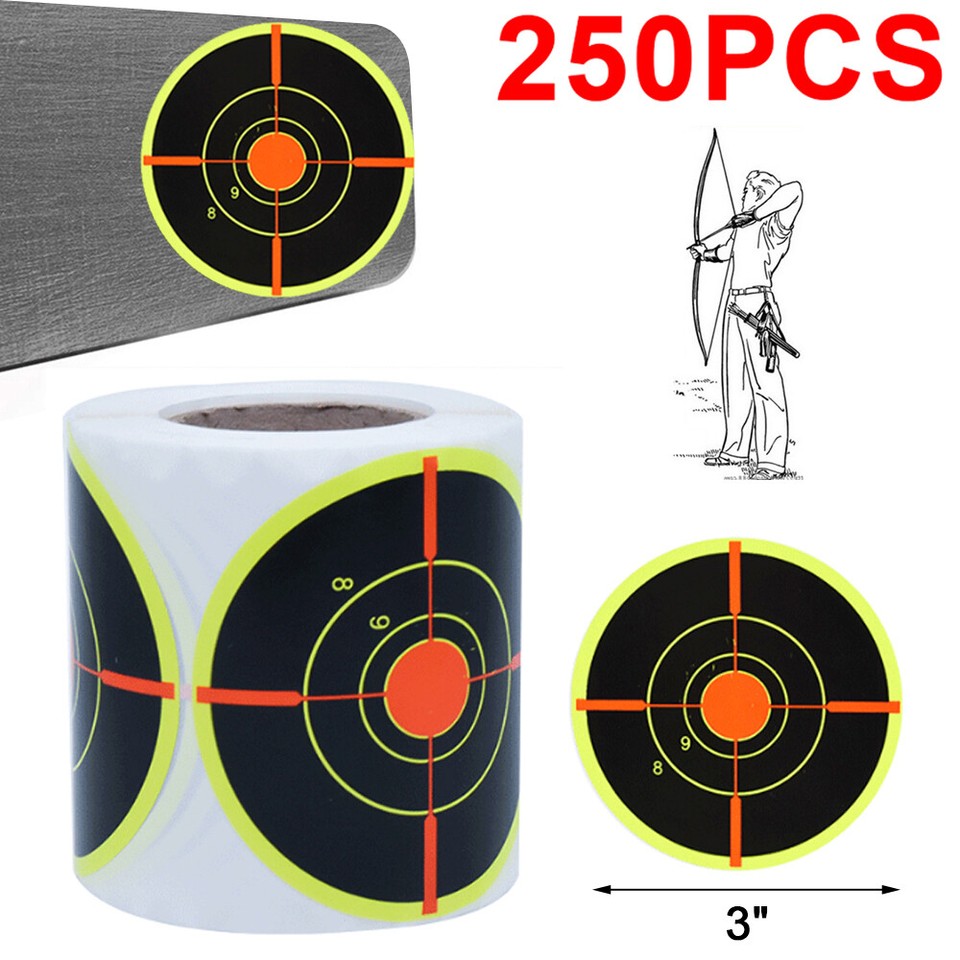 Splatter Target Stickers 3inch Self-Adhesive Reactive Targets Paper for ...