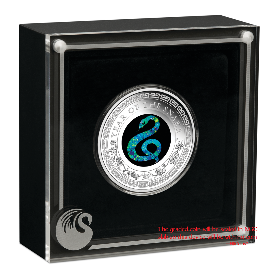 2025 Australia OPAL LUNAR Year of the Snake 1 oz Silver Proof Coin NGC ...