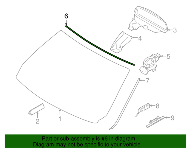 BMW 51317285915 Genuine OEM Upper Molding for sale online | eBay