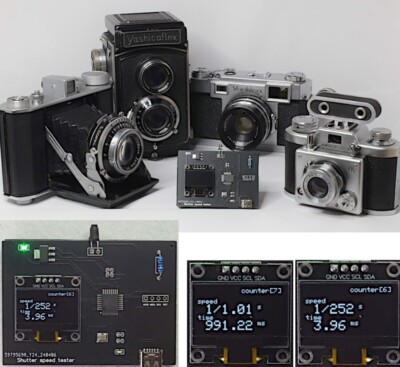 Shutter Speed Tester for Leaf shutters, Lens shutters All-in-one-Kit w ...